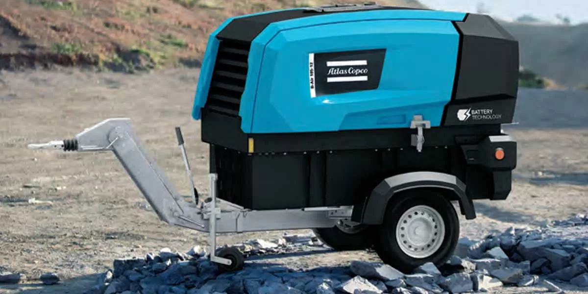 Atlas Copco unveils world’s first battery-driven portable screw compressor