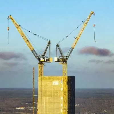 Liebherr Cranes Rapidly Progress on Scandinavia’s Second Tallest Tower