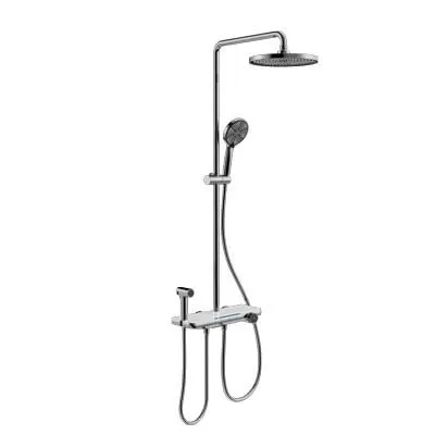 Integrated shower consoles