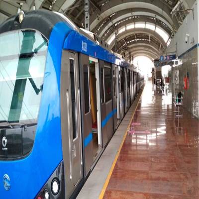 Green line of metro rail resumes service