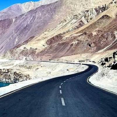 Border roads under construction