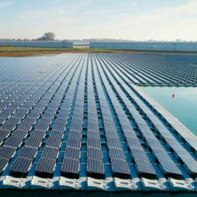 CREST’s floating solar plant at Sector 39 waterworks in Chandigarh