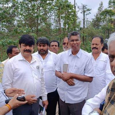 Karnataka PWD Minister examines highway works