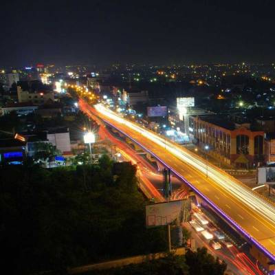 Six-lane road overbridge at Ravanford, Goa