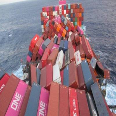 Shipping containers plunge overboard at an alarming rate