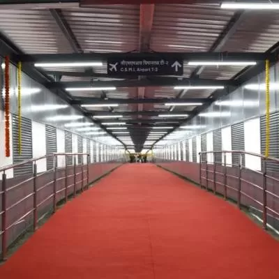 New Footbridge Links Mumbai Metro To CSMIA Terminal 2