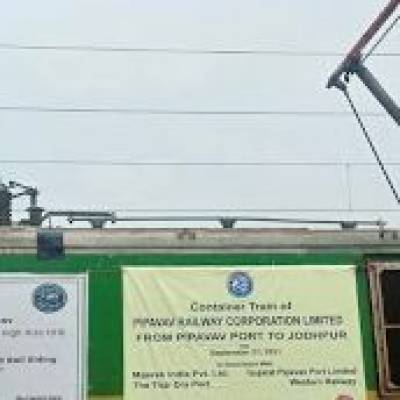 Western Railway runs first electric train from Pipavav on High Rise OHE
